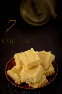 7 CUP BURFI RECIPE- 7 cup Sweet - Seven cup Barfi recipe — Spiceindiaonline