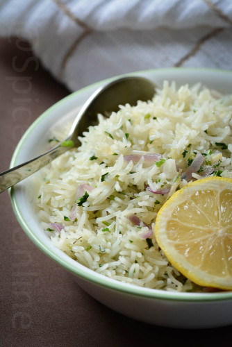 Lemon Parsley Pilaf — Spiceindiaonline