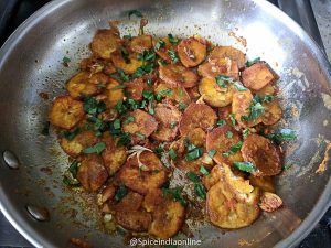 Vazhakkai Varuval- Vazhaikkai Roast - Raw Banana Fry — Spiceindiaonline